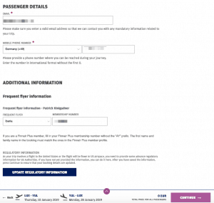 How to Change the Frequent Flyer Number on your Booking