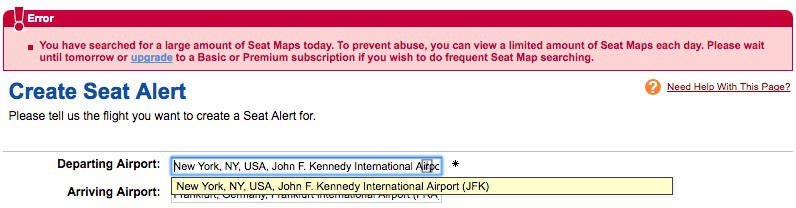 Viewing the Seat Map: Is the Seat Next to me Still Empty?