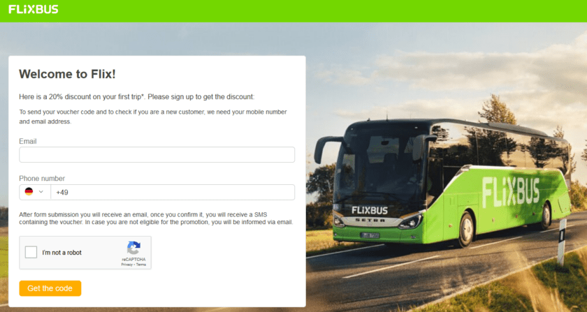Flixbus Voucher: 20% Discount on Your First Ride