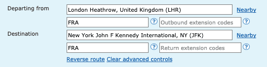 The Matrix: ITA airfare search for advanced users