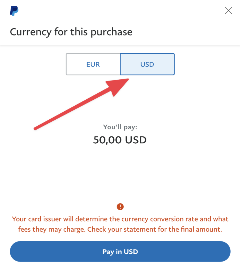 How to: Disable PayPal's Dynamic Currency Conversion