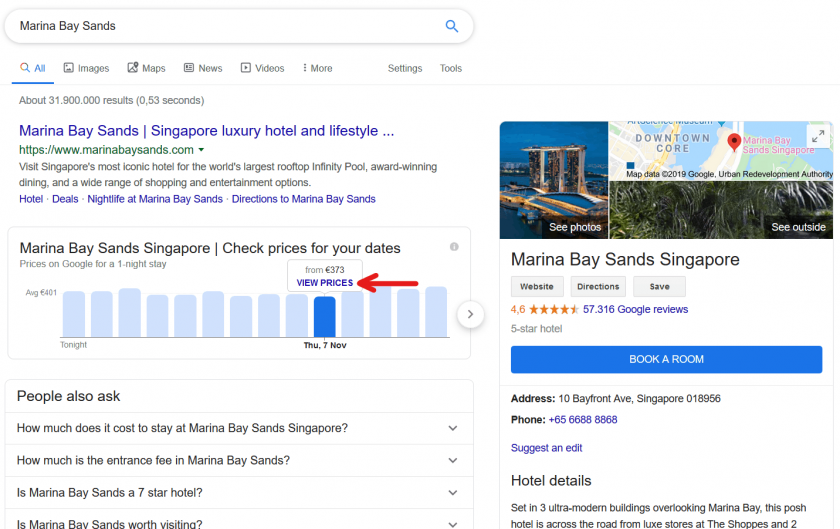 Google Hotels: Finding the Cheapest Dates for a Stay