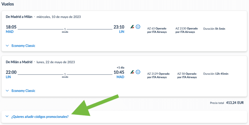Código promocional de ITA Airways: 30% de descuento sobre vuelos en ...