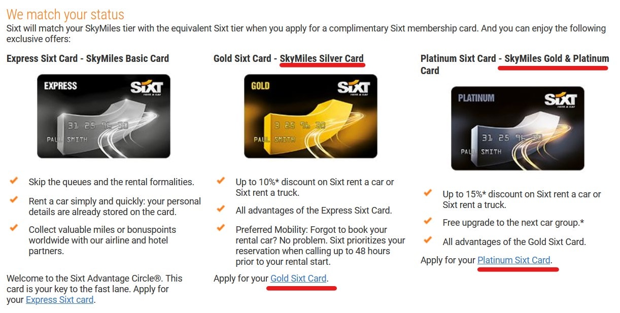 Sixt Gold & Platinum Status Match for Many Loyalty Programs » Travel ...